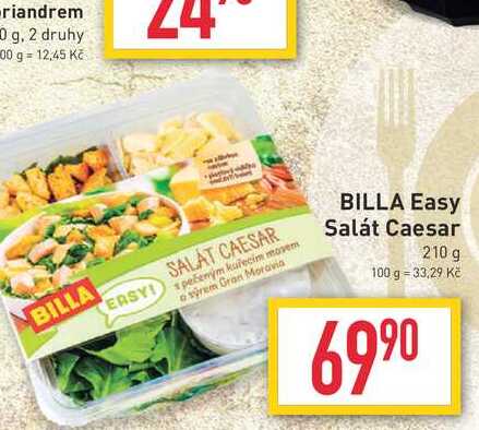BILLA Easy Salát Caesar 210g v akci | AkcniCeny.cz