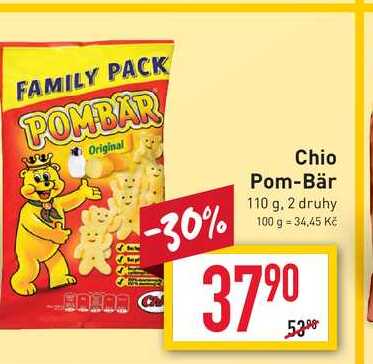 Chio Pom-Bär 110 g v akci | AkcniCeny.cz