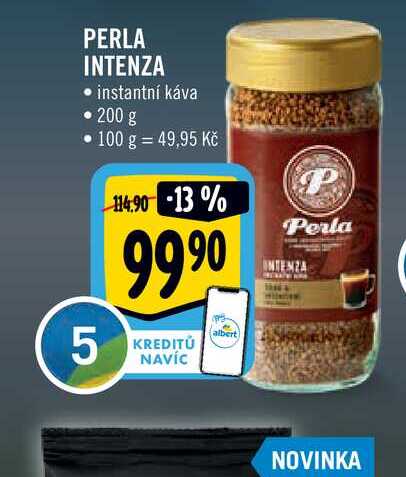 ARCHIV | PERLA INTENZA • instantní káva • 200 g v akci platné do: 22.3. ...