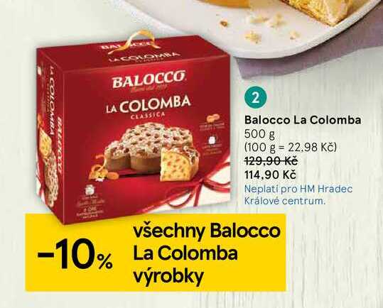 Balocco La Colomba 500 g v akci | AkcniCeny.cz