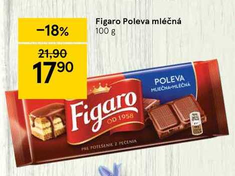 Figaro Zajic mléčná čokoláda, 75 g v akci | AkcniCeny.cz