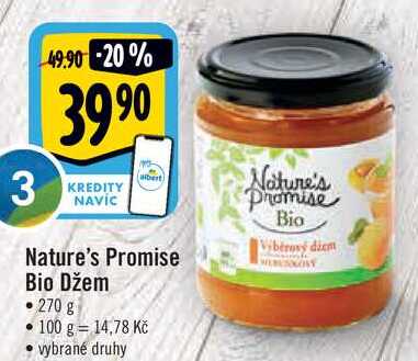 Nature's Promise Bio Džem, 270 g v akci | AkcniCeny.cz