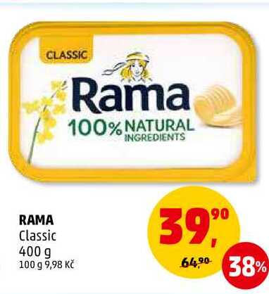 ARCHIV | RAMA Classic, 400 g v akci platné do: 30.3.2022 | AkcniCeny.cz