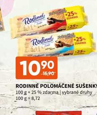 ARCHIV | RODINNÉ POLOMÁČENÉ SUŠENKY 100 g + 25 % zdarma v akci platné ...