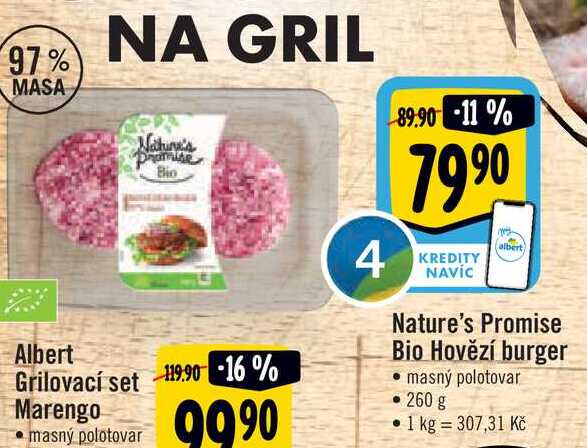 ARCHIV | Nature's Promise Bio Hovězí burge 260 g v akci platné do: 19.4 ...