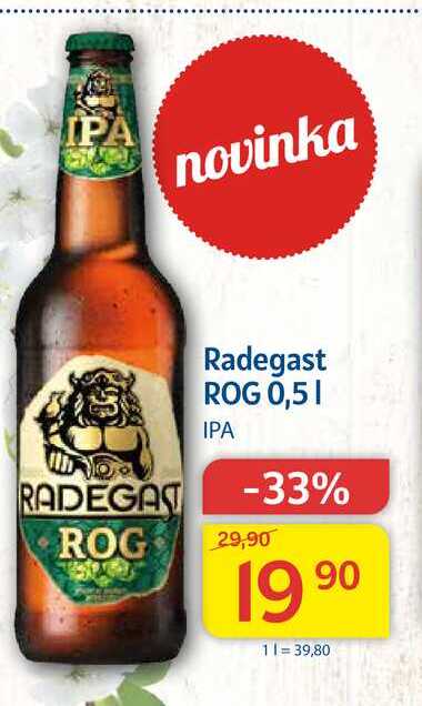 Radegast ROG IPA 0,5l v akci | AkcniCeny.cz