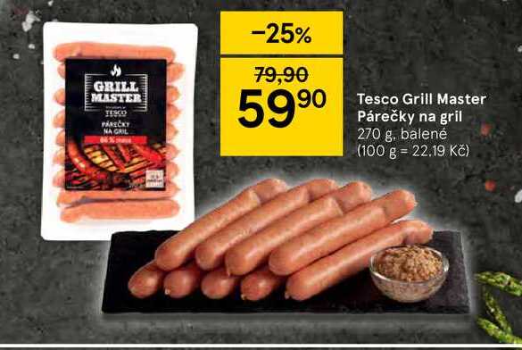 Tesco Grill Master Griller trio 200 g v akci | AkcniCeny.cz