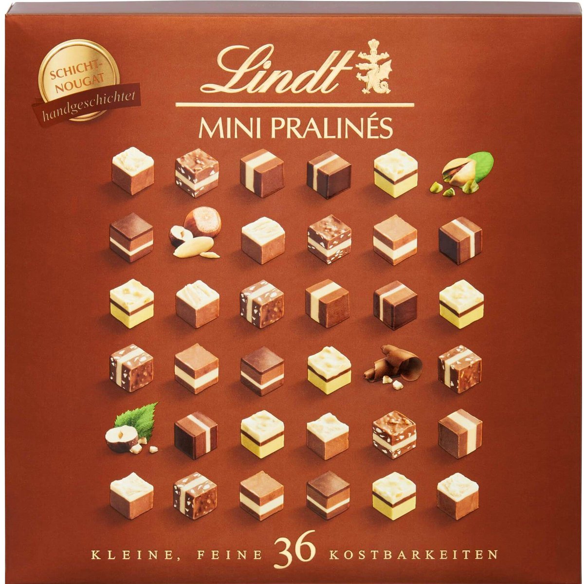Lindt Mini čokoládové pralinky s nugátem v akci | AkcniCeny.cz
