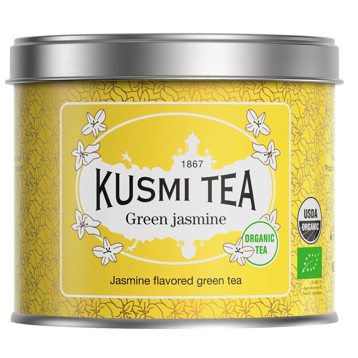 Kusmi Tea Bio Jasmine green tea plechovka v akci | AkcniCeny.cz