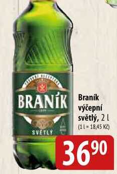 Braník Světlý výčepní pivo 2L v akci | AkcniCeny.cz