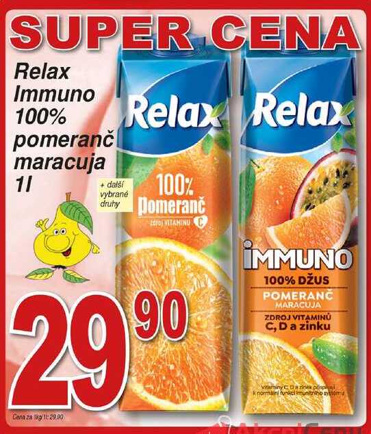 ARCHIV | Relax 100% pomeranč v akci platné do: 27.3.2022 | AkcniCeny.cz