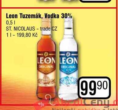 Leon Tuzemák, Vodka 30% 0,5l v akci | AkcniCeny.cz