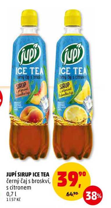 JUPÍ SIRUP ICE TEA, 0,7 l v akci | AkcniCeny.cz