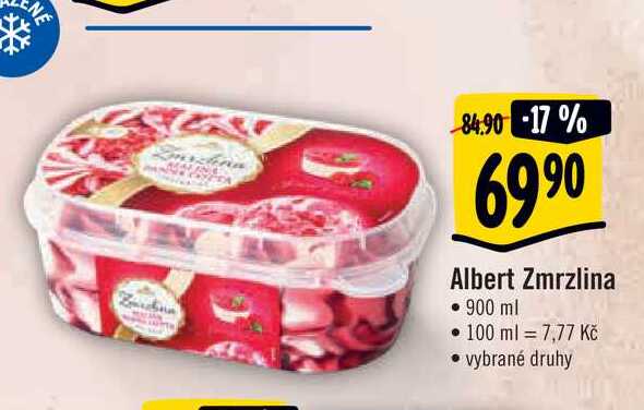 Albert Zmrzlina, 900 ml v akci | AkcniCeny.cz