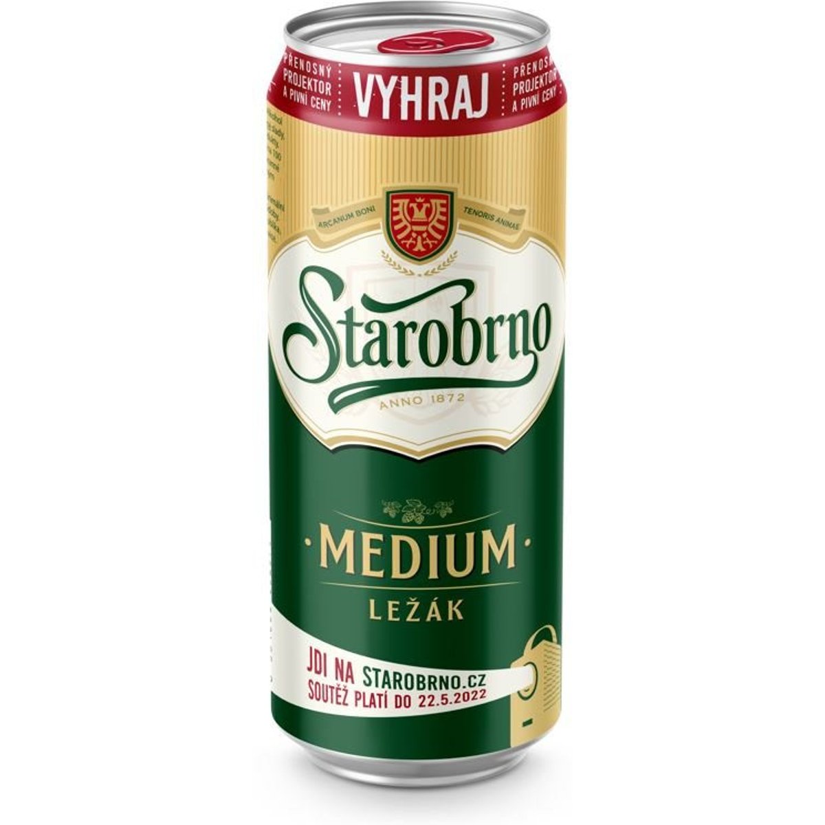 Starobrno Medium ležák plech v akci | AkcniCeny.cz