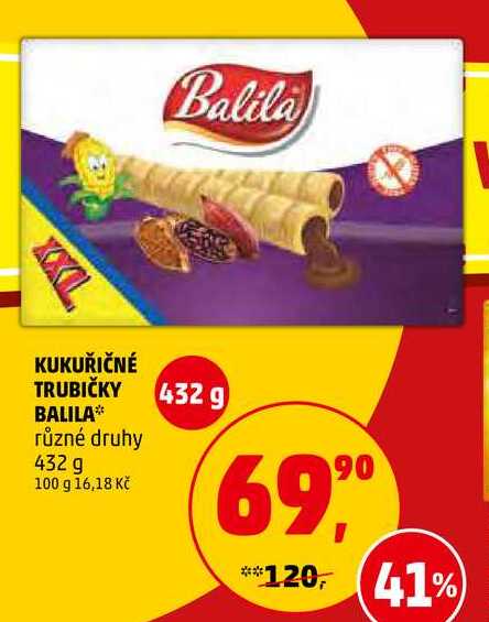 KUKUŘIČNÉ TRUBIČKY BALILA, 432 g v akci | AkcniCeny.cz