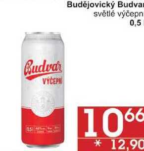 BUDWEISER BUDVAR ORIGINAL / BUDVAR 33 světlý ležák plech 500 ml v akci ...
