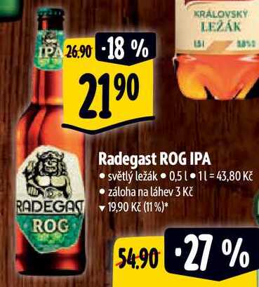 Radegast Ratar 0,5 l, plech v akci | AkcniCeny.cz
