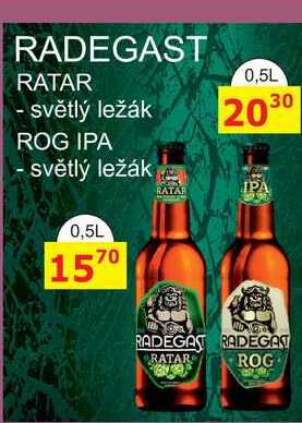 Radegast Ratar 0,5 l, plech v akci | AkcniCeny.cz