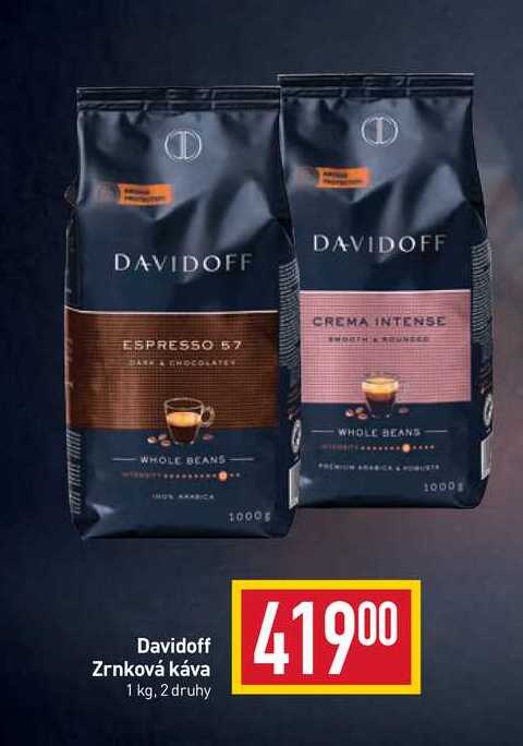 ARCHIV | Davidoff Espresso, Crema Zrnková káva 1 kg v akci platné do ...