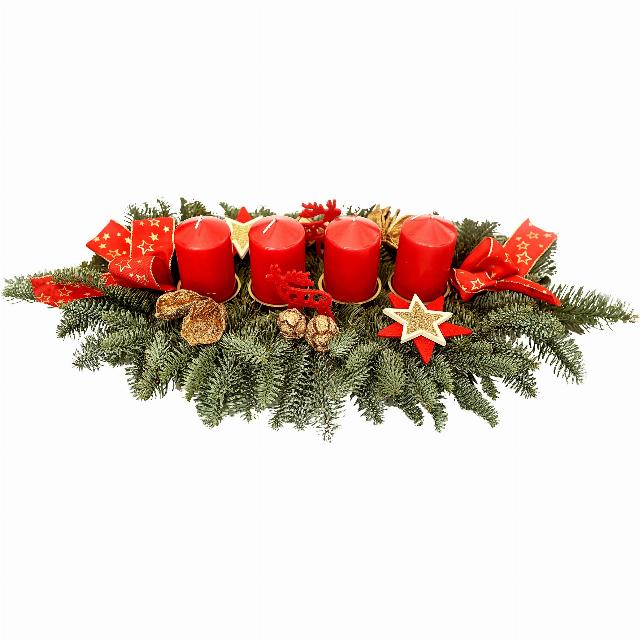 Adventní svícen Modern 4 svíčky 35cm v akci | AkcniCeny.cz