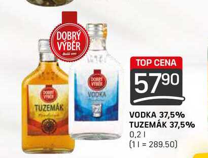 VODKA, TUZEMÁK KRÁLOVSKÁ PALÍRNA 37,5% alk., 0,5 l v akci | AkcniCeny.cz