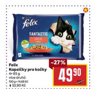 ARCHIV | KAPSIČKY PRO KOČKY FELIX různé druhy, 24x 85 g v akci platné ...