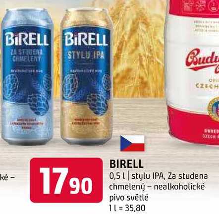 Radegast Birell světlý, nealkoholické pivo v akci | AkcniCeny.cz